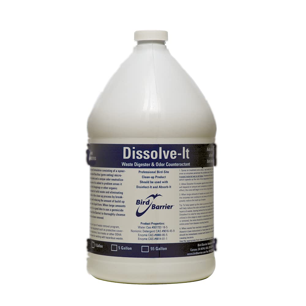 Bird Barrier Dissolve-It Enzyme Cleaner - Bird Dropping Cleaner - Diss