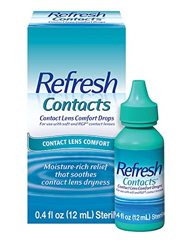 Refresh Contacts, Eye Drops, Contact Lens Comfort,Blue 0.4 Fl Oz Steri