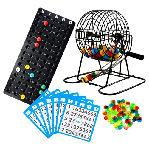 Regal Bingo - Deluxe Bingo Set - Includes 6 Inch Bingo Cage, Master Bo