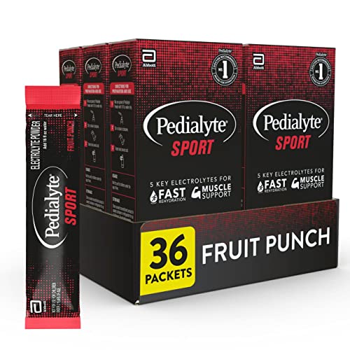 Pedialyte Sport Electrolyte Powder, Fast Hydration with 5 Key Electrol