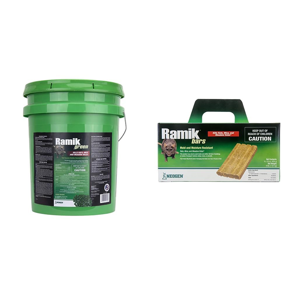 Neogen Ramik Green Fish Flavored Weather Resistant Rodenticide Bait Nu