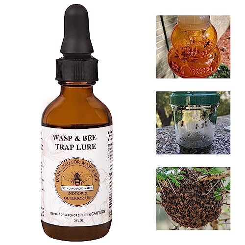 2 oz Carpenter Bee Trap Lure, Natural Wood Bee Lure for Outside Attrac