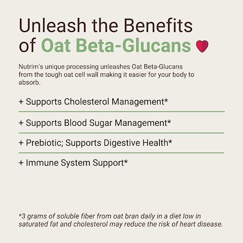 Nutrim Oat Bran Powder with 750mg Beta Glucan per Serving - Easy-Mix S ...