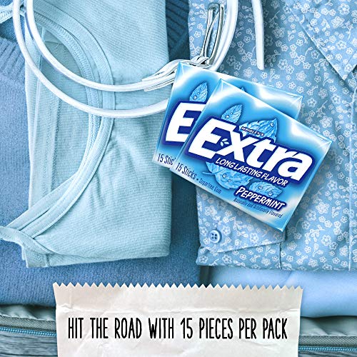Extra Gum Peppermint Chewing Gum, 15 Pieces (Pack of 10) – kate-minimalist