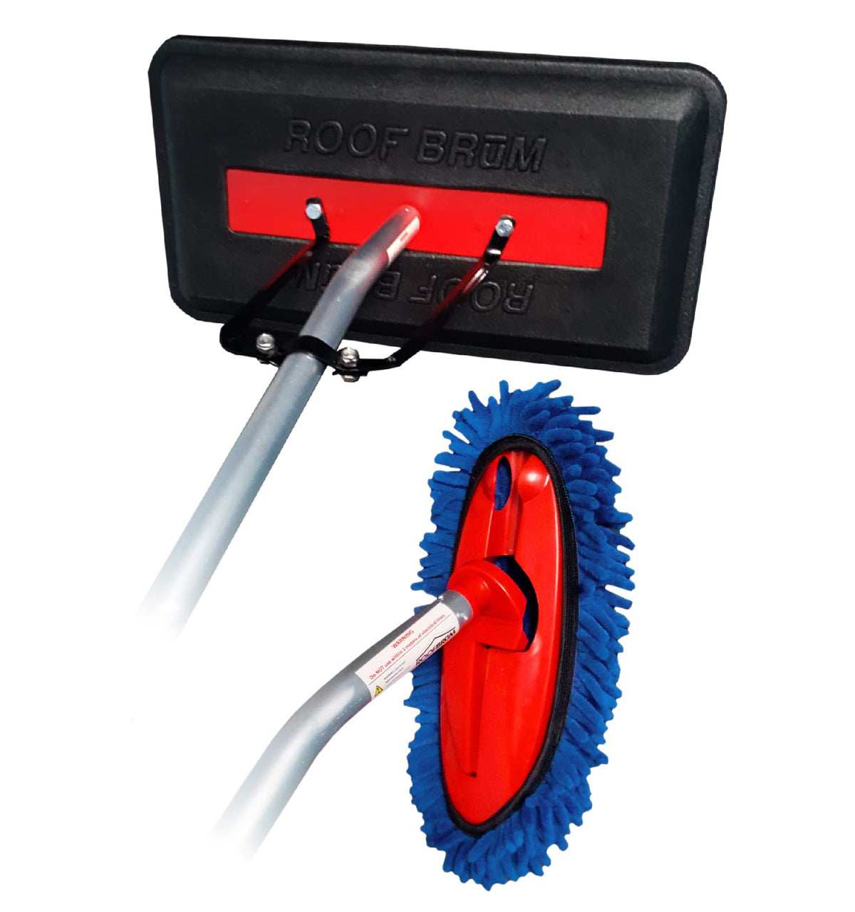 RoofBrum Foam Snow Rake Plush Wash Kit, 22 Foot Reach – No Scratch Sno