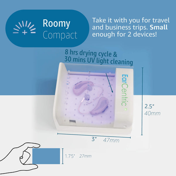[Bundle] EarCentric EasyCharge Rechargeable Hearing Aids (Beige) + Rap ...