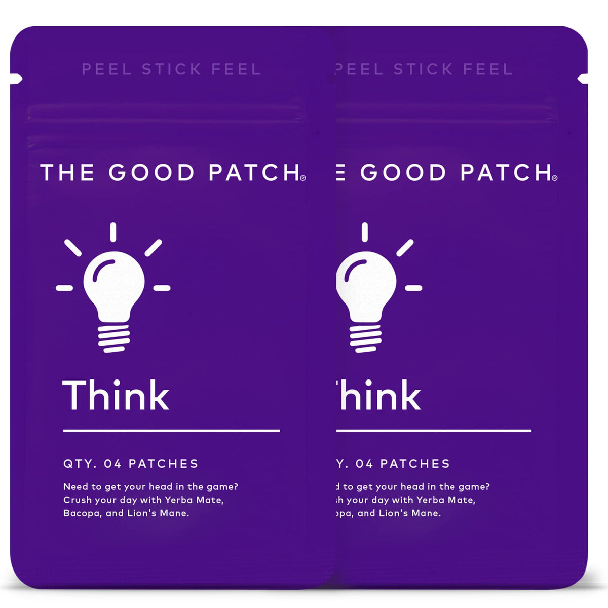 The Good Patch Think Wellness Patches - Plant Powered with Caffeine, Y