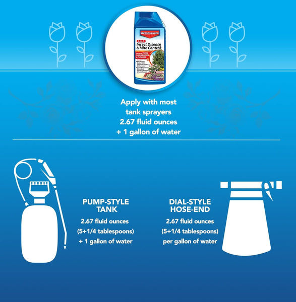 BioAdvanced 3-in-1 Insect Disease and Mite Control I, Concentrate, 32 ...