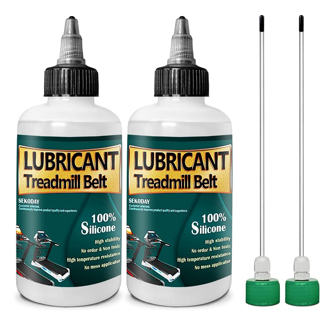 SEKODAY Silicone Treadmill Belt Lubricant/Lube Kit,8.4 Ounce, High Tem