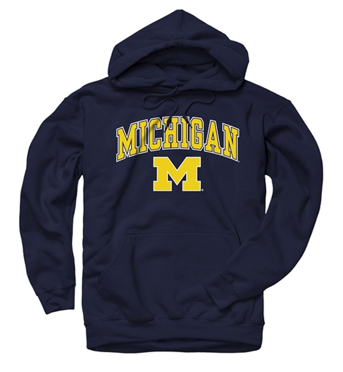 Campus Colors Michigan Wolverine Midsize Logo Hooded Sweatshirt, Mediu