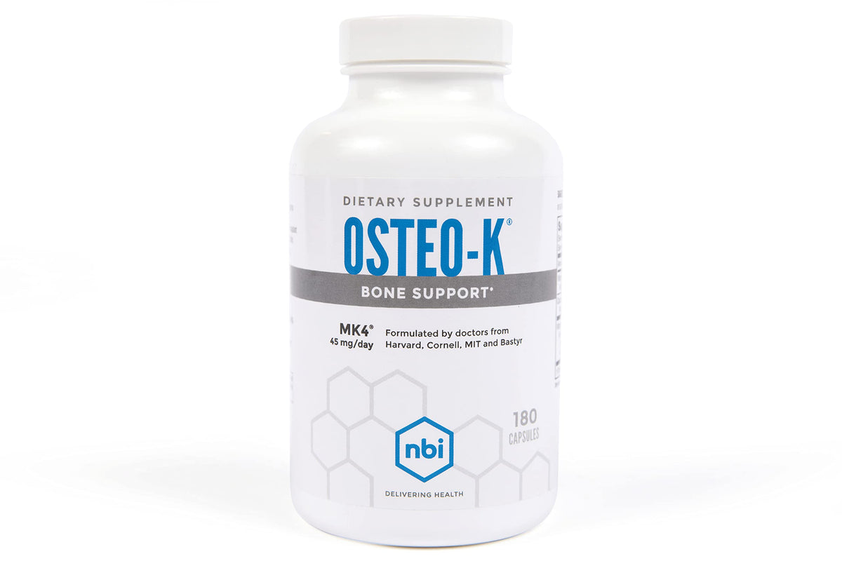 NBI Osteo-K Bone Support | Vitamin D & K Complex with Calcium Citrate