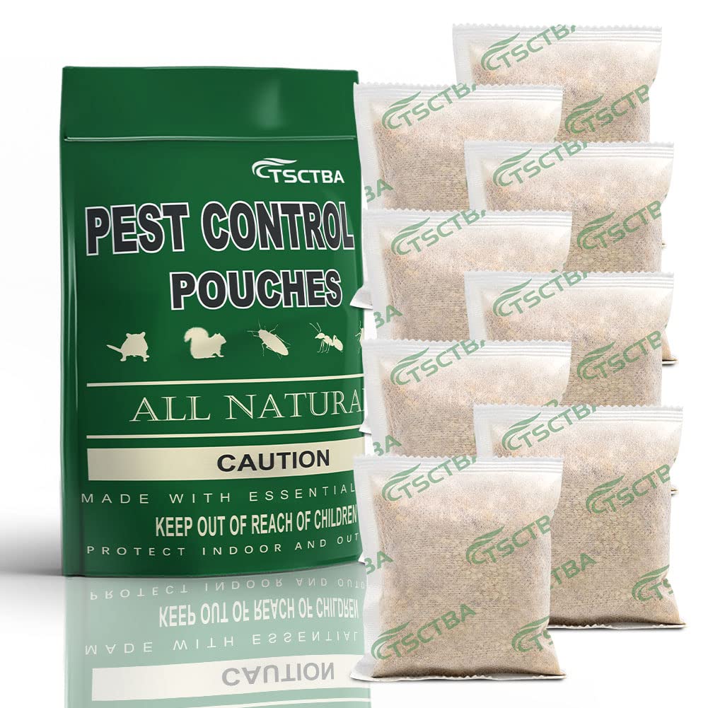 TSCTBA Pest Control Pouches,Peppermint Oil Pest and Rodent Repellent,M