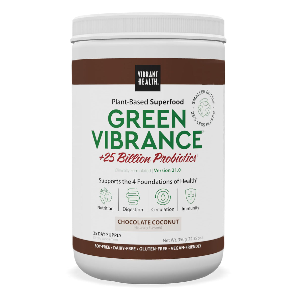 Vibrant Health, Green Vibrance, Plant-Based Superfood Powder, Vegan Fr ...