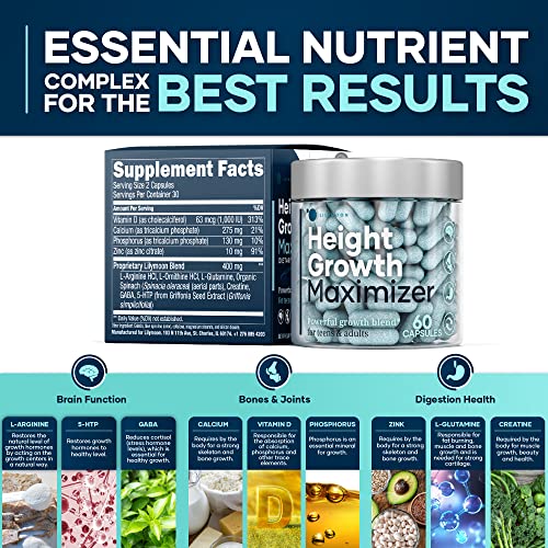 LILYMOON Height Growth Maximizer - Made in USA - Premium Peak Height G ...