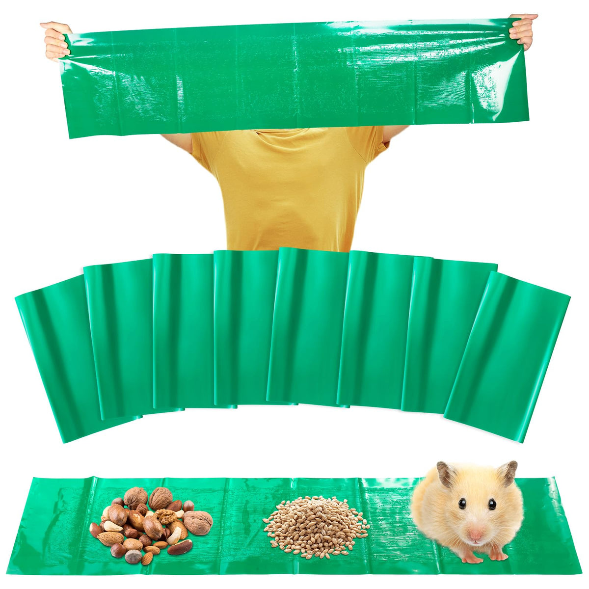 Qualirey Sticky 47 Inch Ultra Large Mouse Trap Mouse Glue Traps Sticky