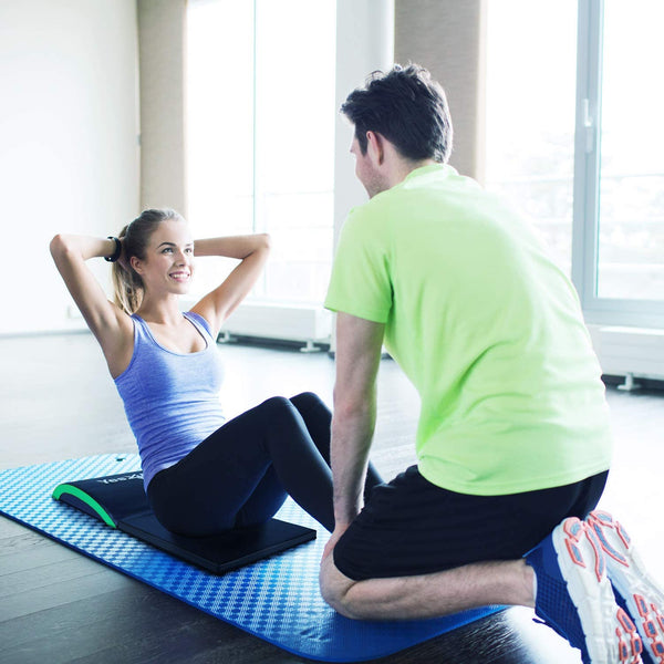 Yes4All Ab Mat Tailbone For Sit Up 15" | Foldable Double Thick Situps ...