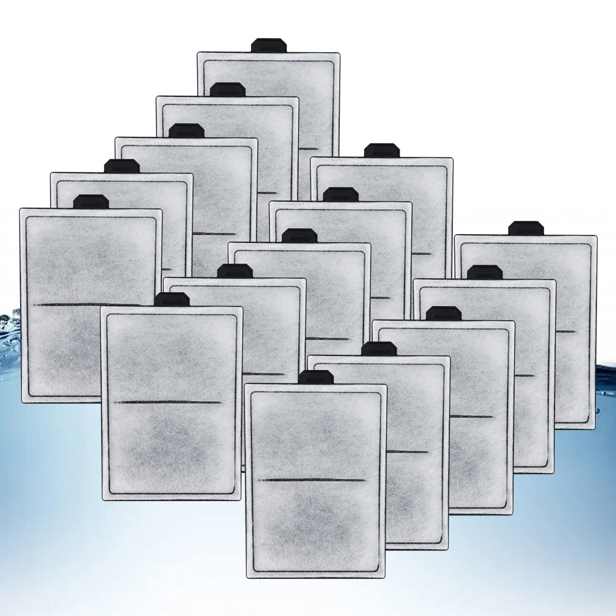 HiTauing 15 Packs PF-S Filter Cartridge for Top Fin Silenstream PF10 P