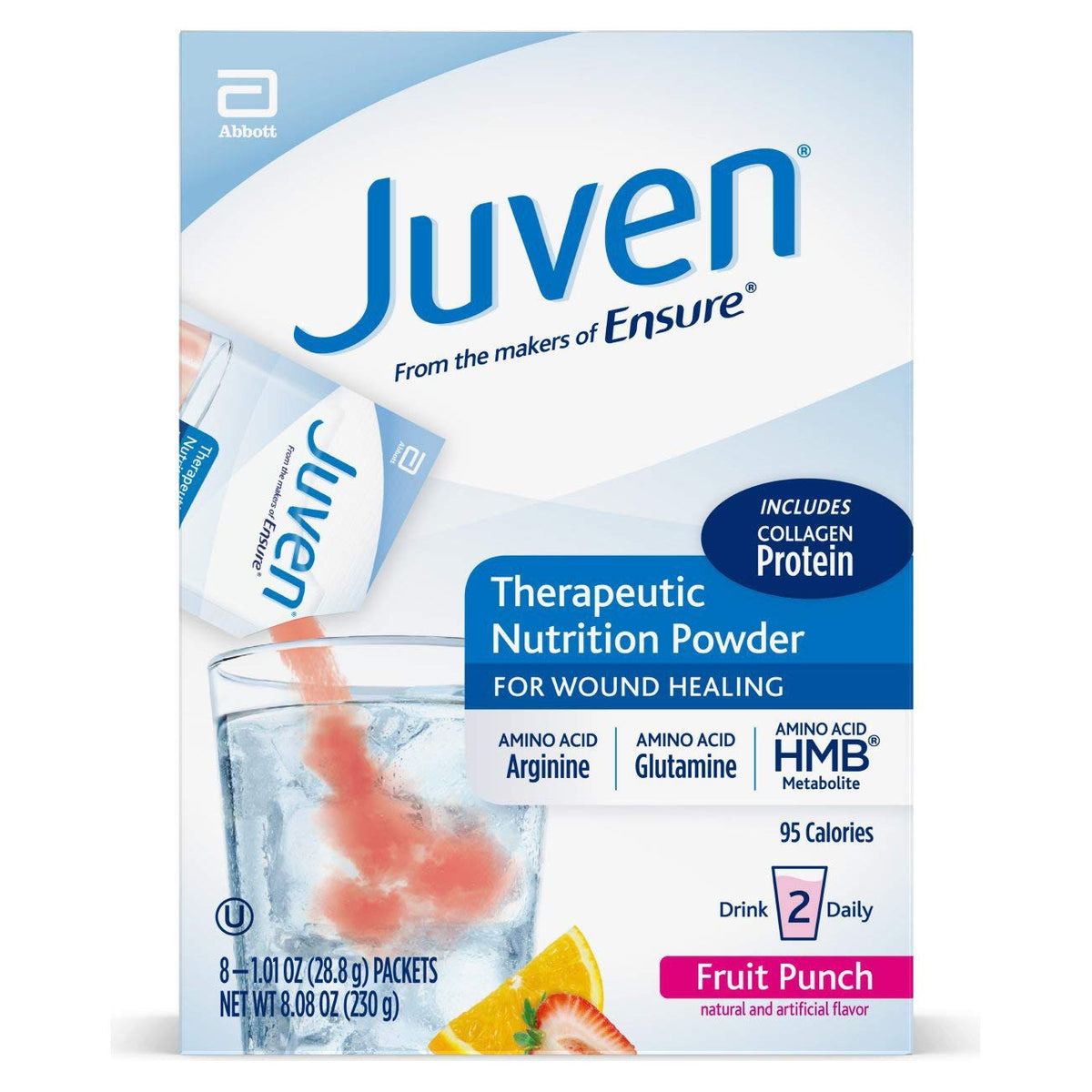 Juven Therapeutic Nutrition Drink Mix Powder for Wound Healing Support ...