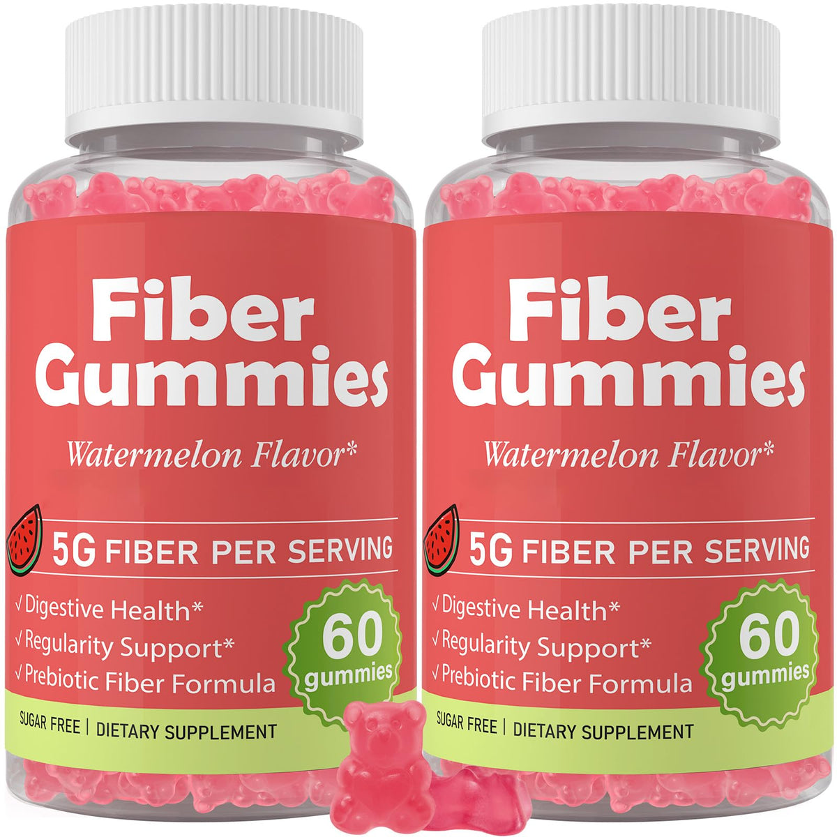 Fiber Gummies for Women & Men-Soluble Fiber Gummies with Vitamins C,Ch