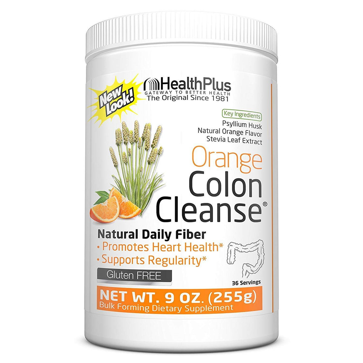 HEALTH PLUS Colon Cleanse Stevia Orange 9 OZ