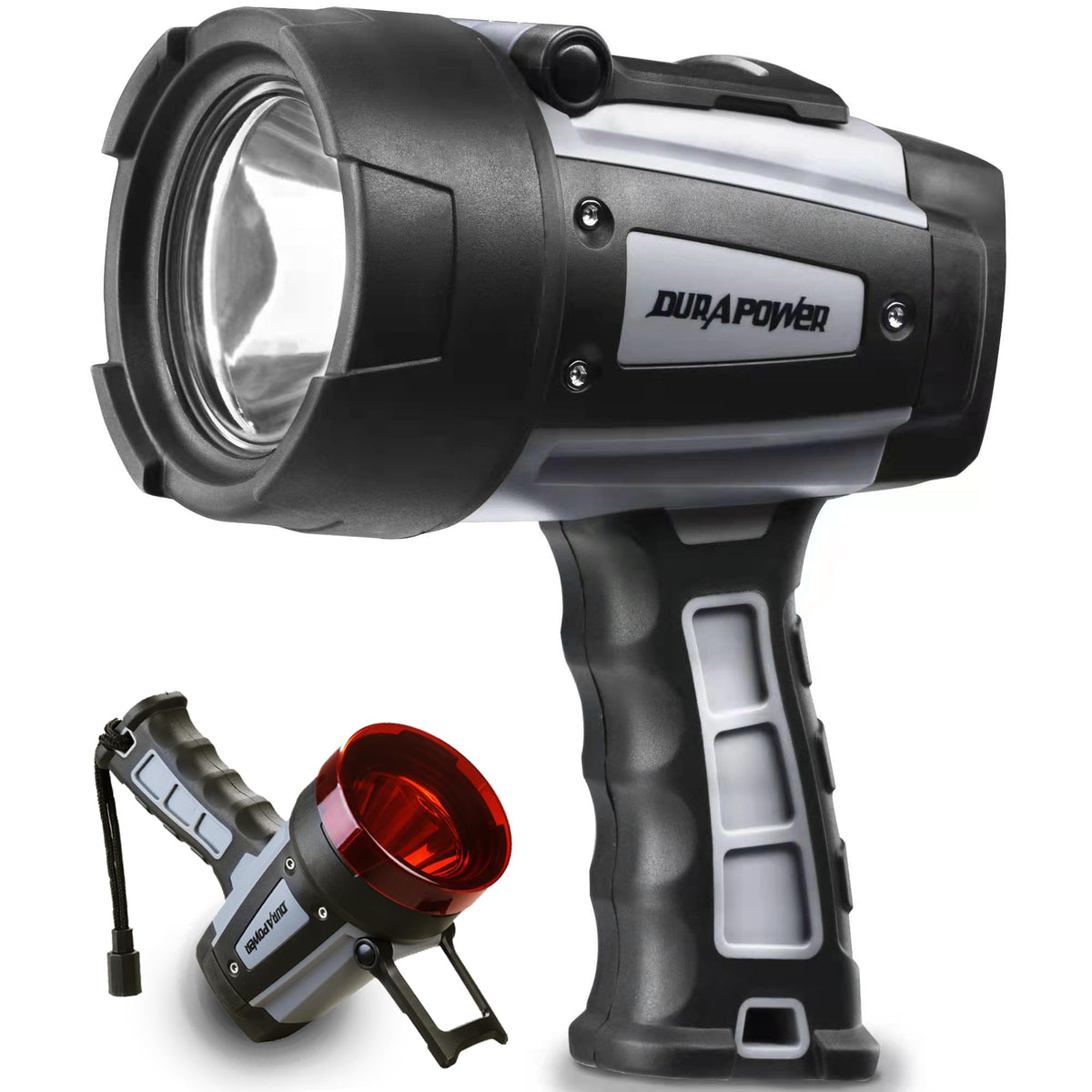 Durapower Rechargeable Spotlight, 200000 Lumen Super Bright LED Handhe