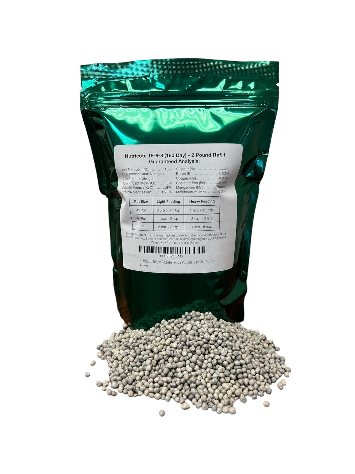 Nutricote. Timed Release Fertilizer. 18-6-8 180 Day. 2 Pounds. Orchids