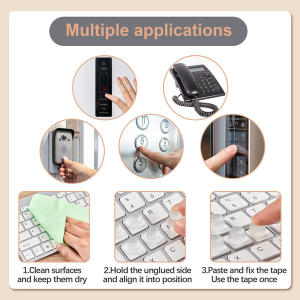 318 Pcs Mixed Bump Dots for Visually Impaired, Adhesive Dots Braille S ...