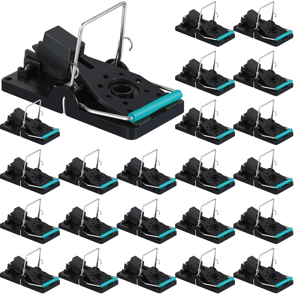 Qualirey 24 Pcs Mouse Traps Plastic Mice Trap House Indoor Rat Trap Qu