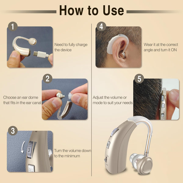 Hearing Aids with Dual Frequency,Elctrtici Rechargeable Digital Hearin ...