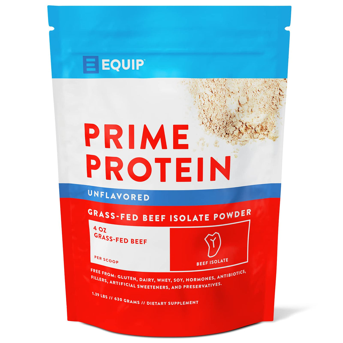 Equip Foods Prime Protein - Grass Fed Beef Protein Powder Isolate - Pa