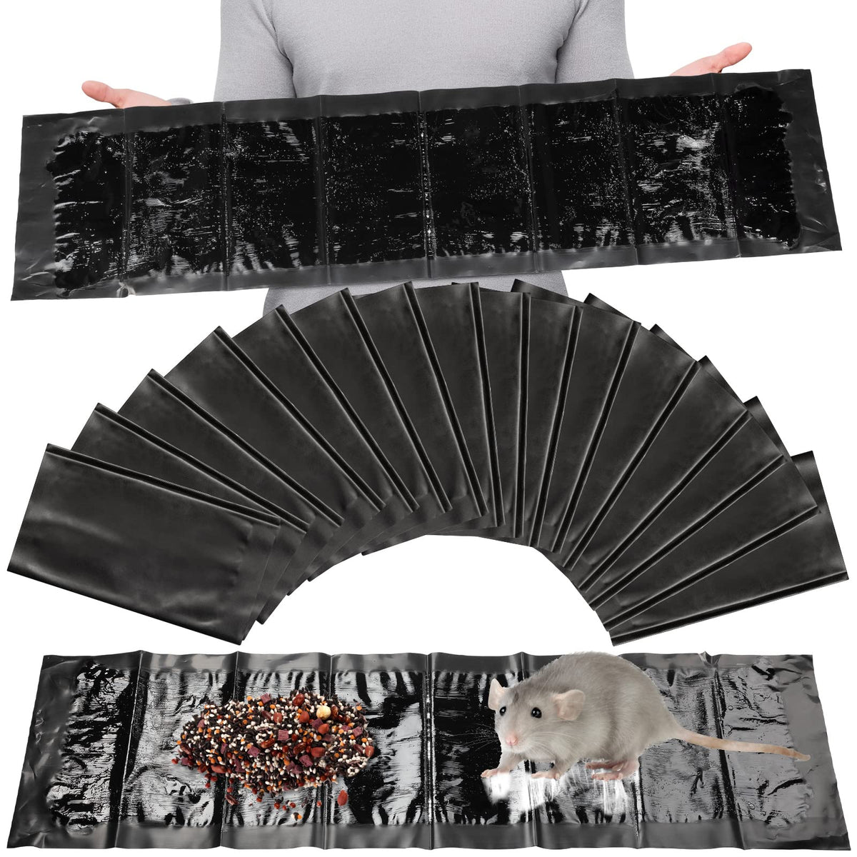 Sticky Mouse Trap Sticky Rat Traps Glue Traps Roach Traps Indoor 24 In