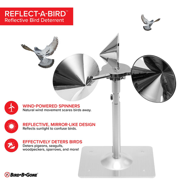 Bird B Gone - Reflect-A-Bird - Reflective Spinning Deterrent - Repels ...