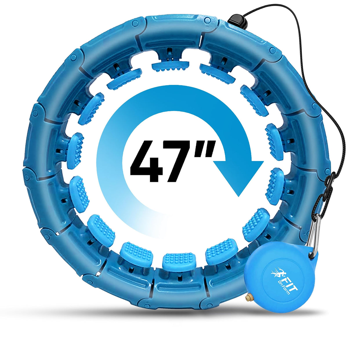 Infinity Weighted Hula Fit Hoop for Adult Weight Loss, 2 in 1 Smart Fi