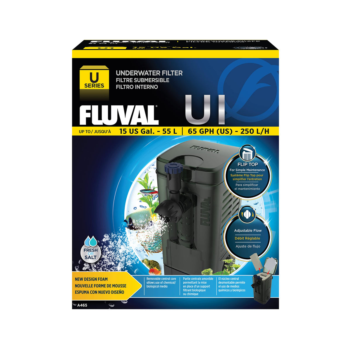 Fluval U1 Underwater Filter – Designed for Freshwater and Saltwater Aq