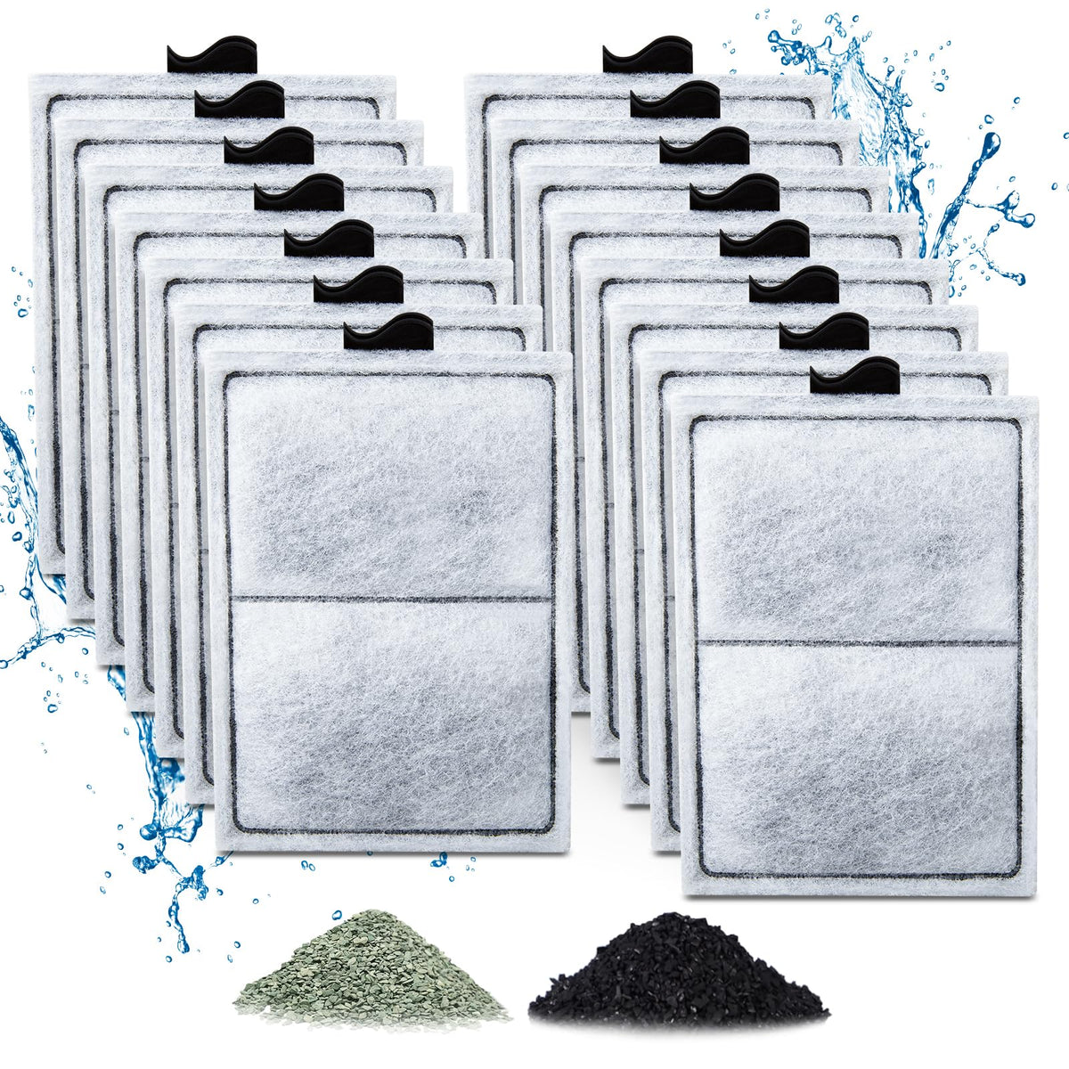 Zuqqony 15 Pack PF-L Filter Cartridges for Top Fin Silenstream PF20, P
