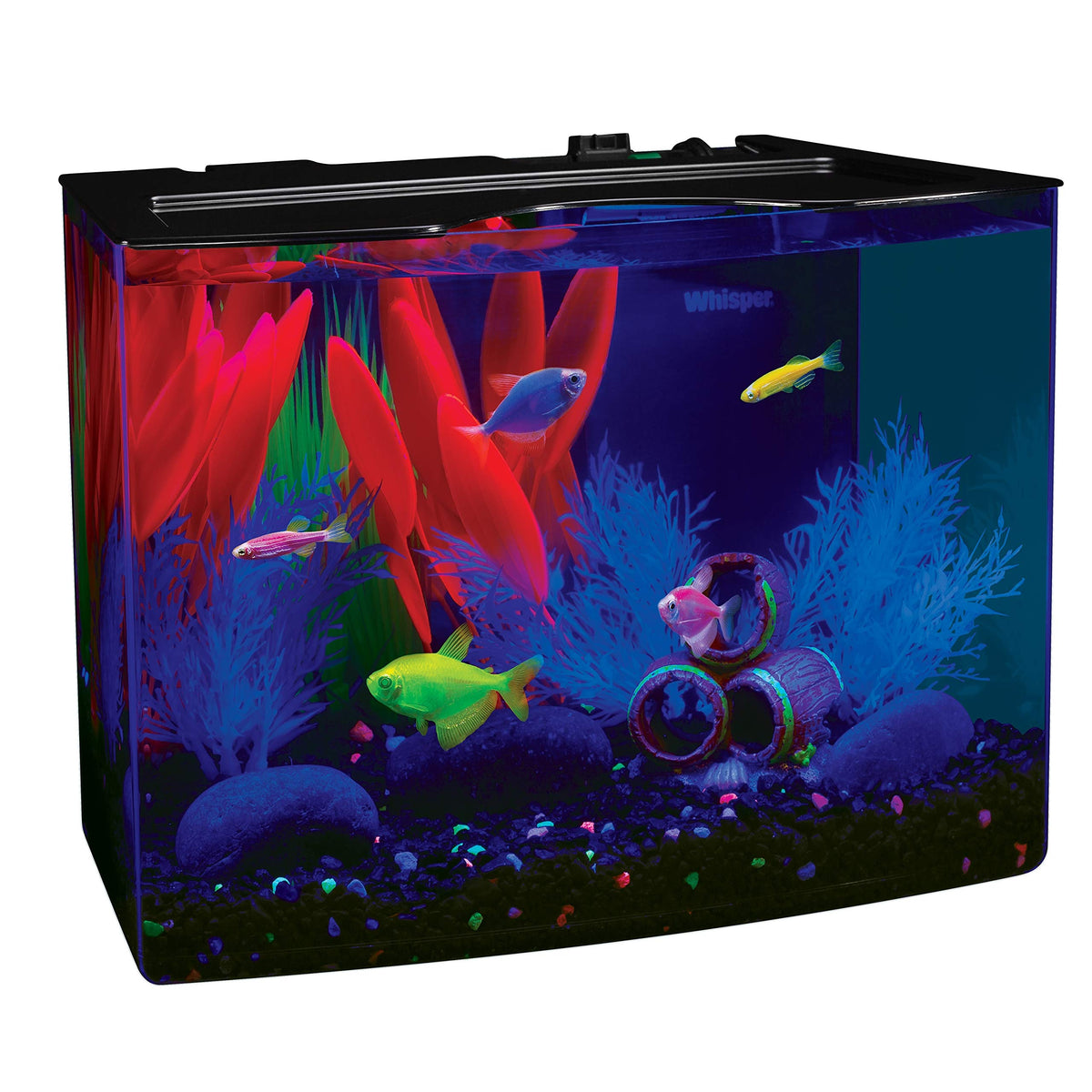 GloFish Aquarium Fish Tank Kits, Includes Fish Tank Decorations and LE