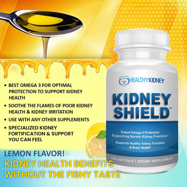 Kidney Shield 120 Caps Kidney Supplement to Support Normal Kidney Func ...