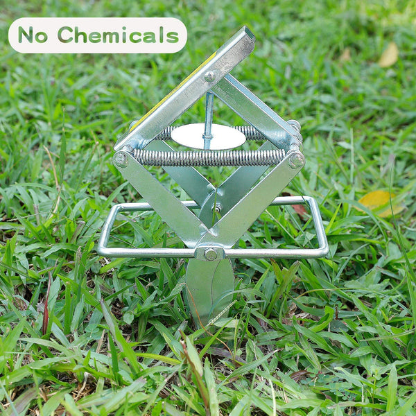 Garsum Plunger Mole Trap Gopher Trap Reusable Quick and Clean Kill,2 S ...