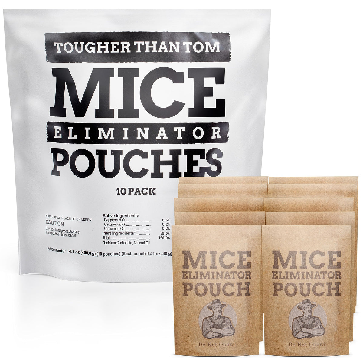 10 Pack All-Natural Mice Repellent Pouches – Harmless Peppermint Essen